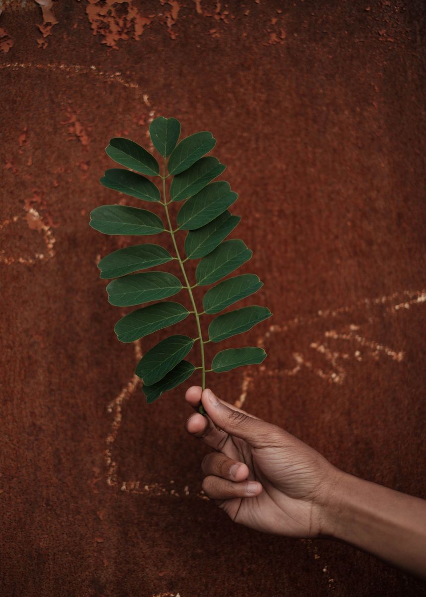 'hand people flower green' Poster by DheYa Art | Displate