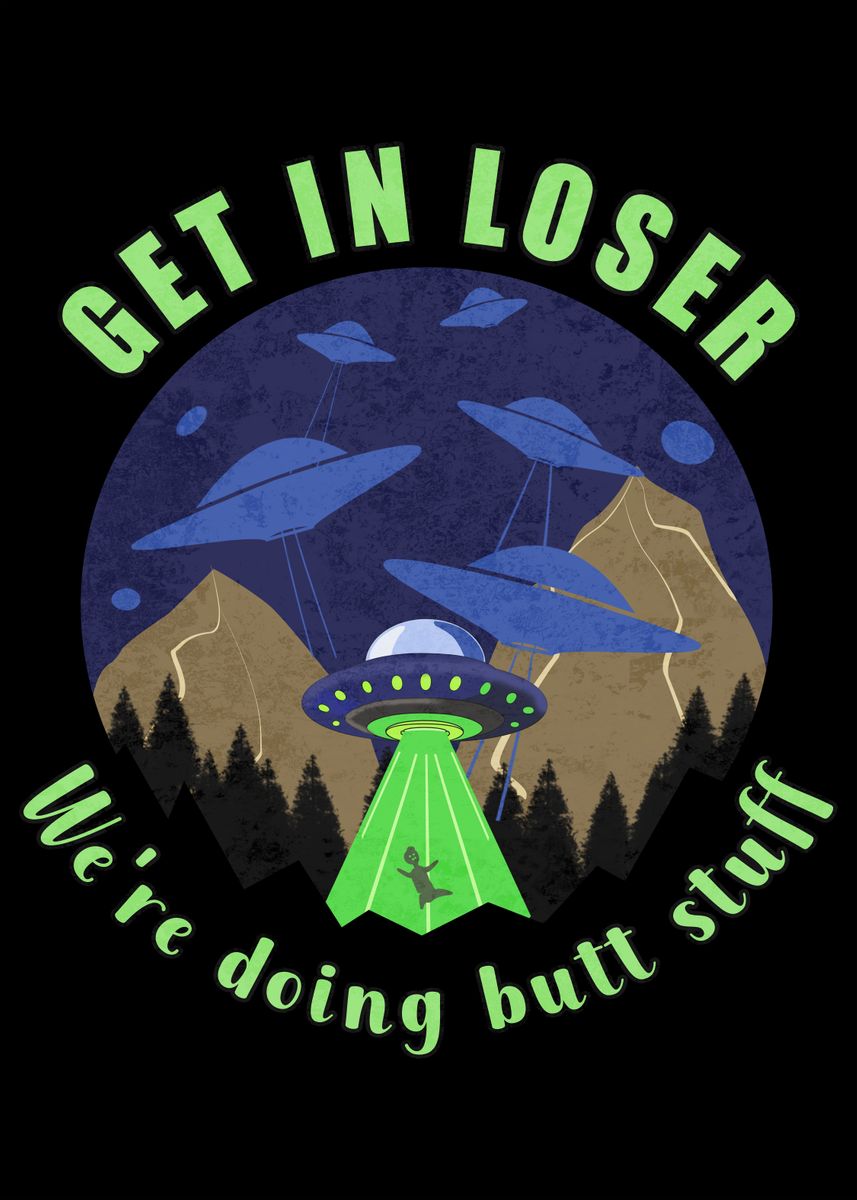 'Alien abduction ufo attack' Poster, picture, metal print, paint by ...