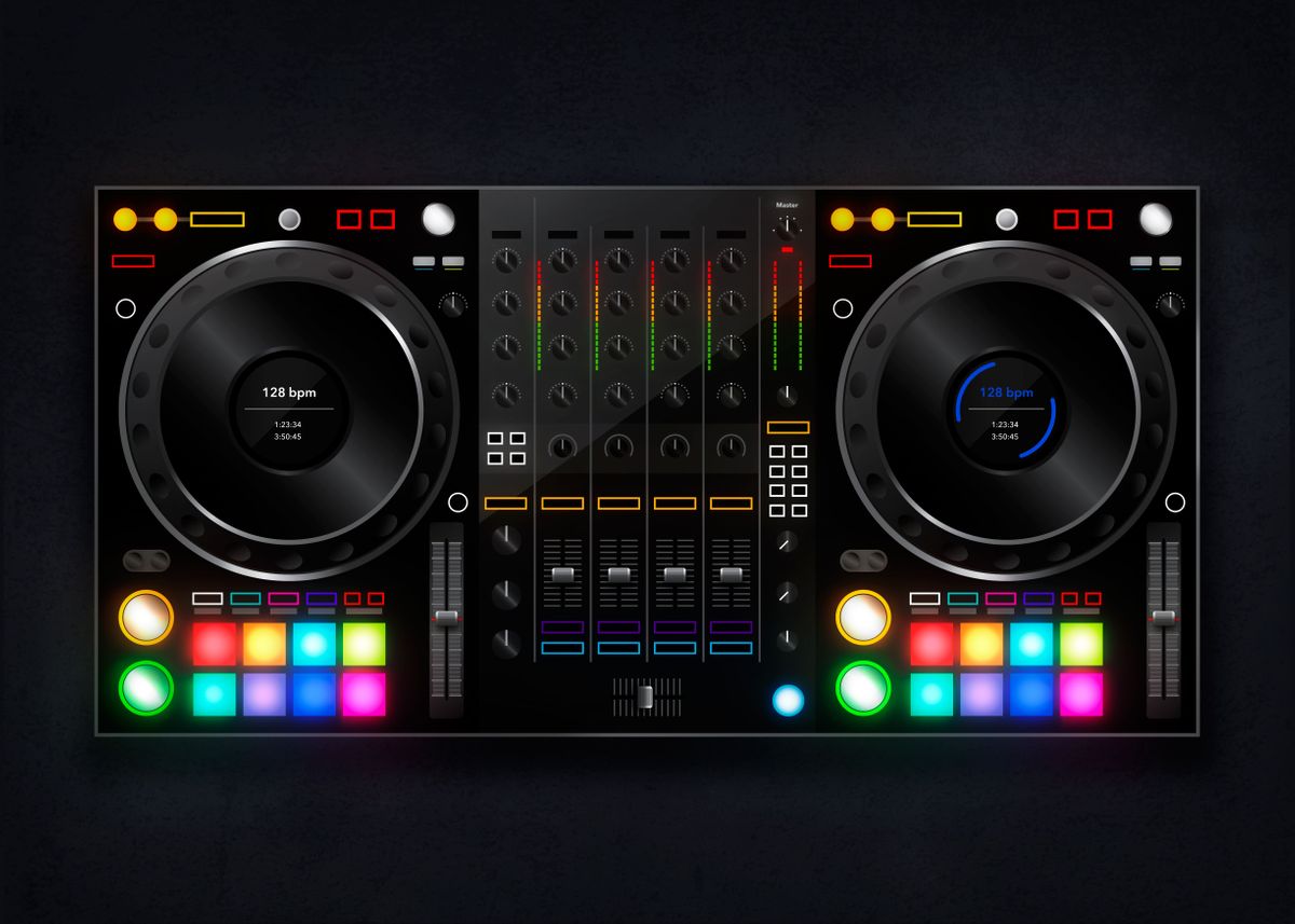 'DJ CONTROLLER' Poster by CHRLY DSIGN | Displate