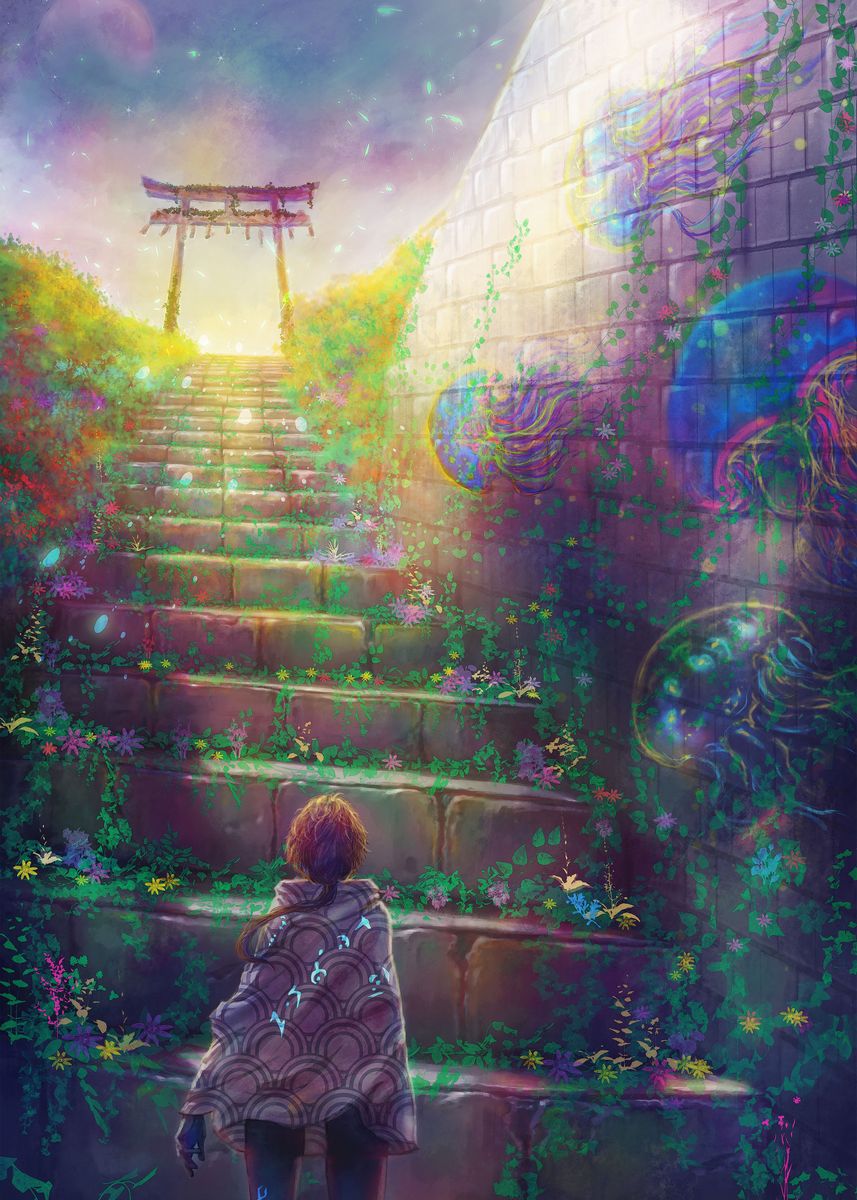 'Destiny' Poster, picture, metal print, paint by AshnoAlice | Displate