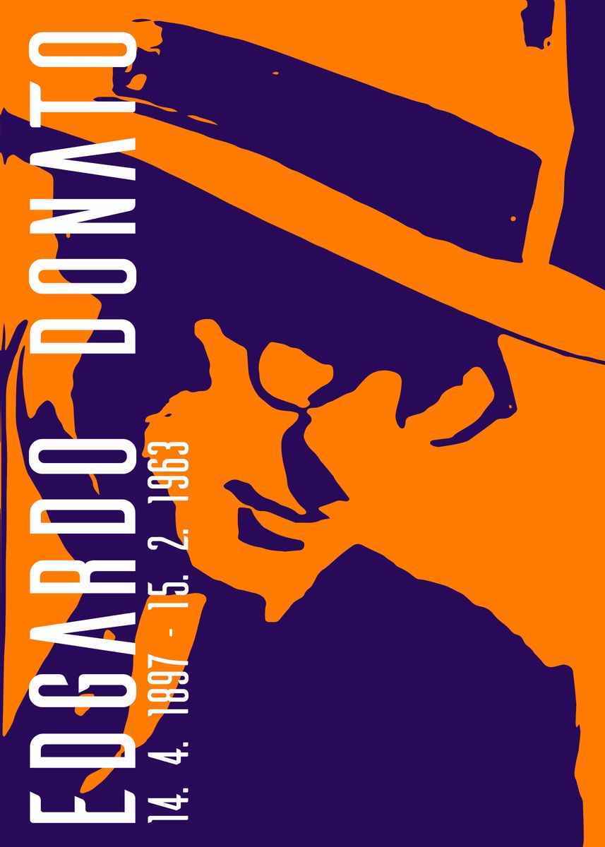 'Edgardo Donato' Poster, picture, metal print, paint by Petra ...