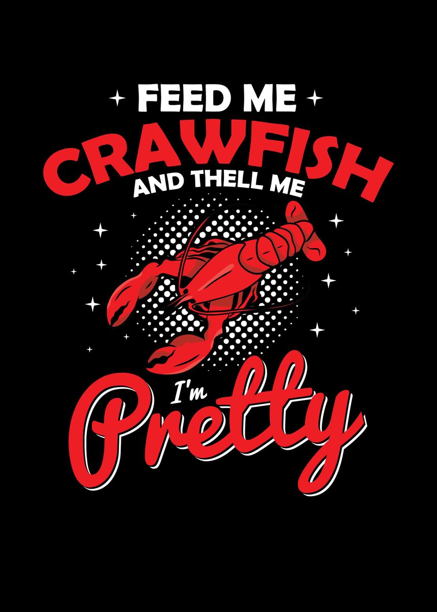 'Crawfish Seafood Lobster' Poster, picture, metal print, paint by ...