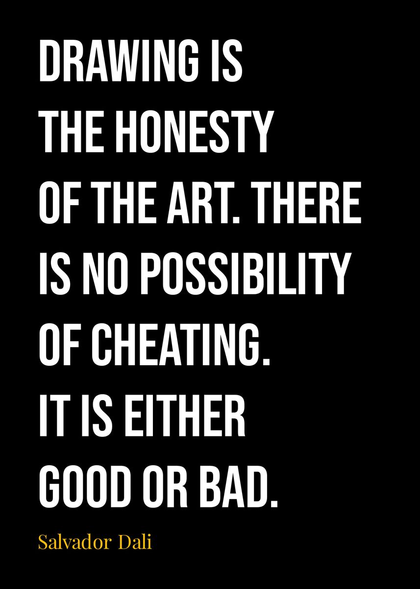 'Salvador Dali Quotes' Poster by Tokhidin Xska | Displate