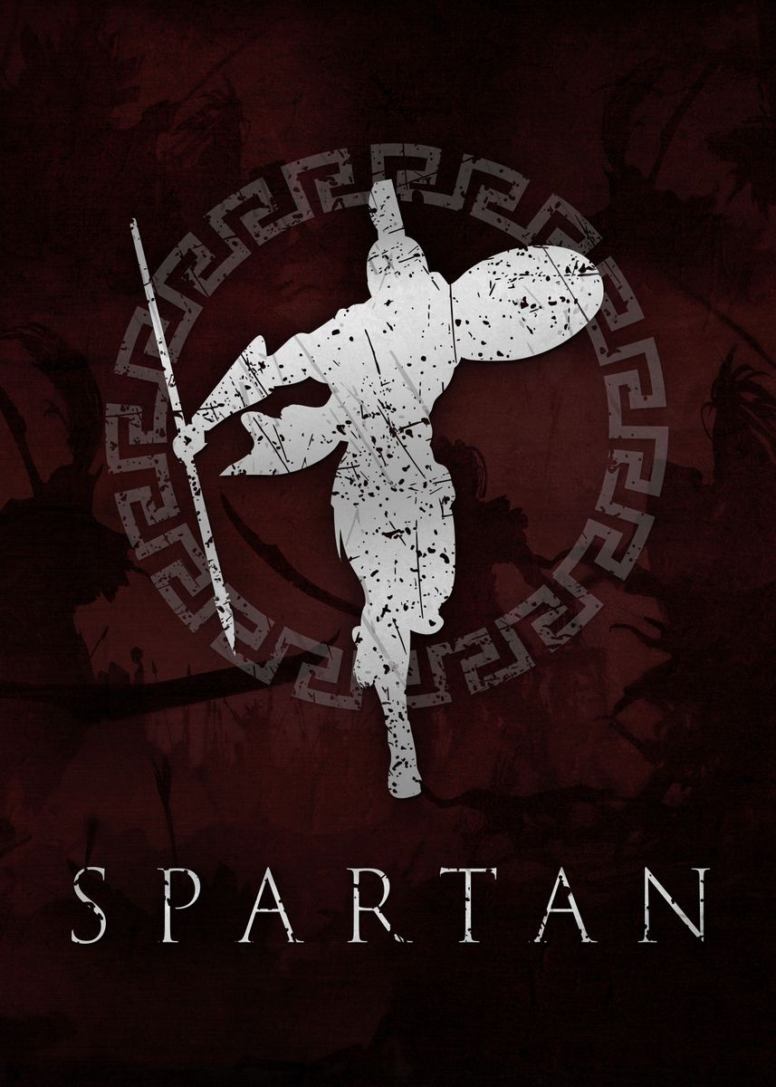 'Spartan Warrior Greek' Poster, picture, metal print, paint by ...