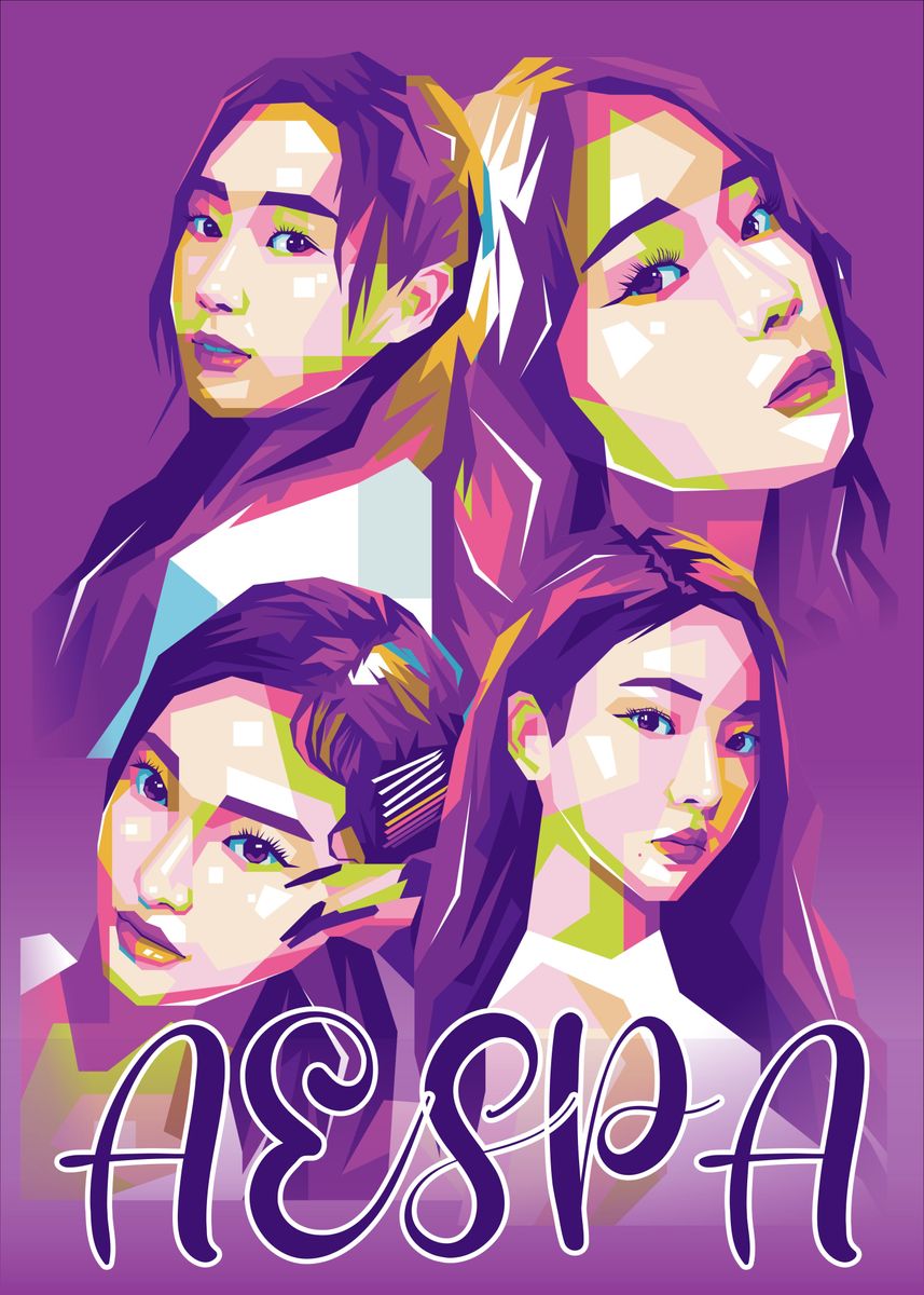 'COLORFUL OF AESPA' Poster, picture, metal print, paint by Rochefort ...