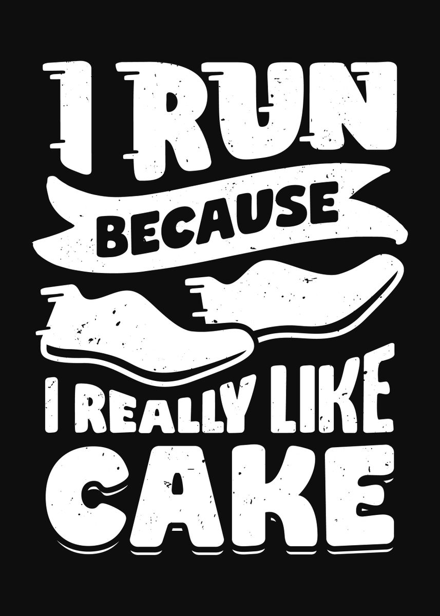 'Funny Running Design' Poster, picture, metal print, paint by Marcel ...