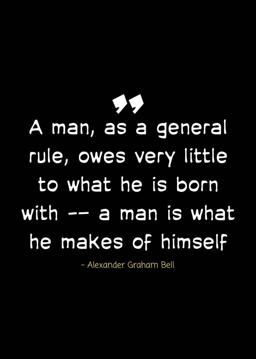 'alexander graham quotes' Poster, picture, metal print, paint by DNSM ...