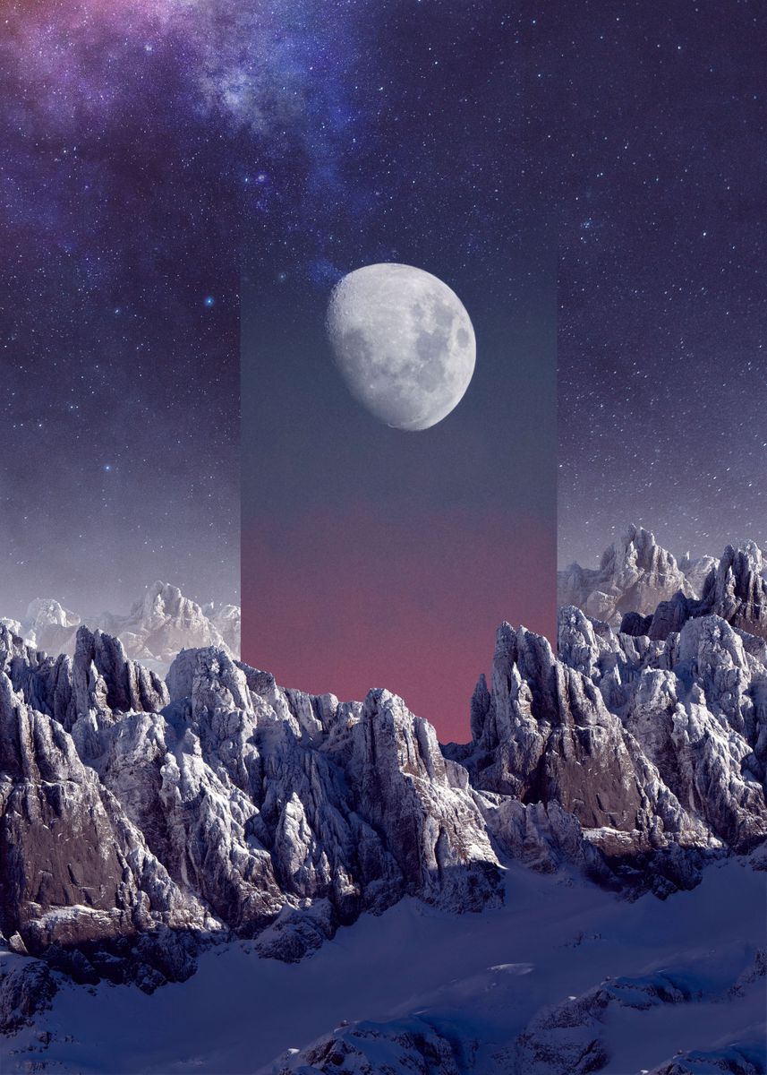 'Gradient Range' Poster, picture, metal print, paint by Aaron the ...