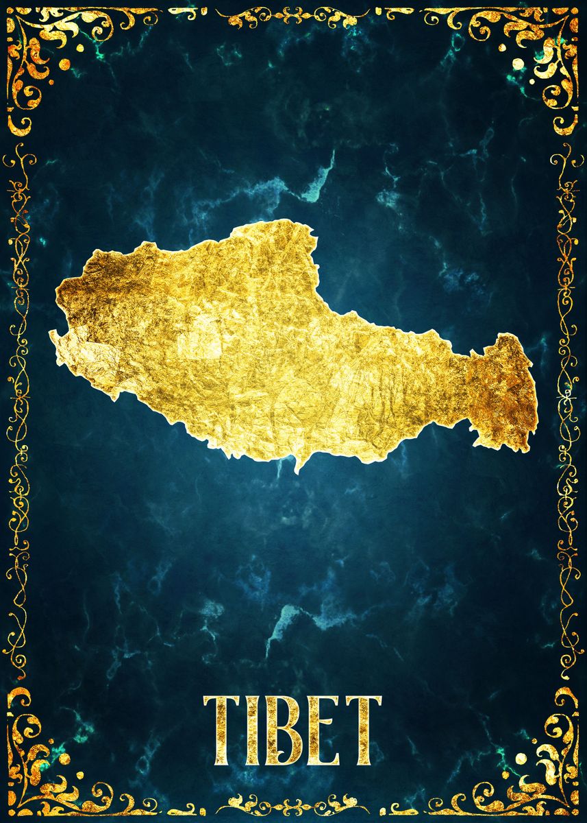 'tibet ' Poster by SplashDesign | Displate