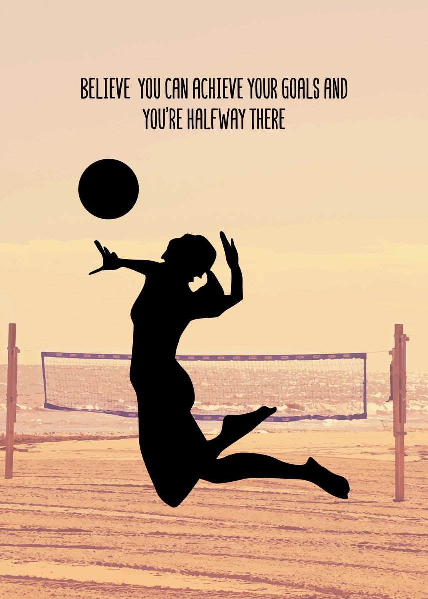 'Volleyball Wall Art Decor' Poster, picture, metal print, paint by ...