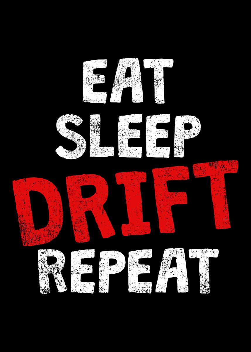 'Drifting Racing Car Racing' Poster, picture, metal print, paint by ...