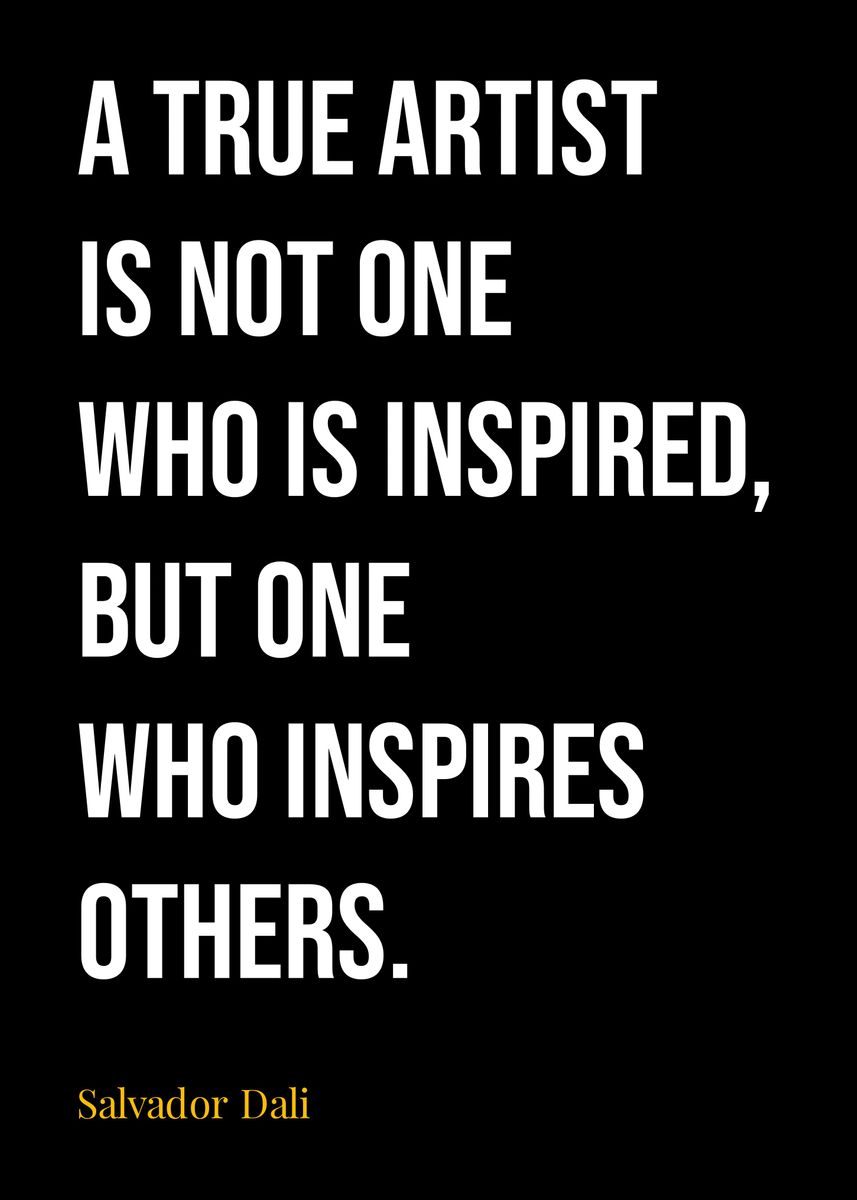 'Salvador Dali Quotes ' Poster, picture, metal print, paint by Tokhidin ...