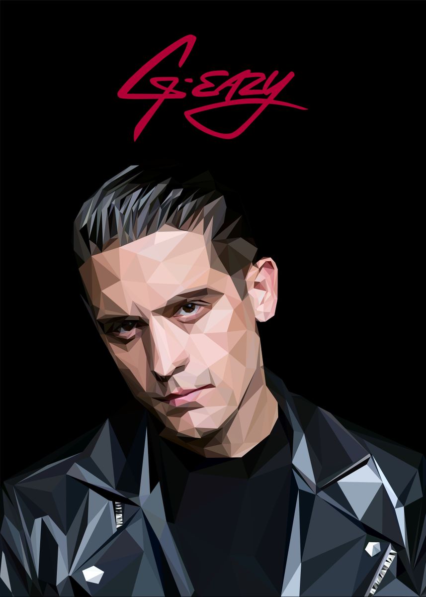 'G Eazy' Poster, picture, metal print, paint by Lowpoly Posters | Displate