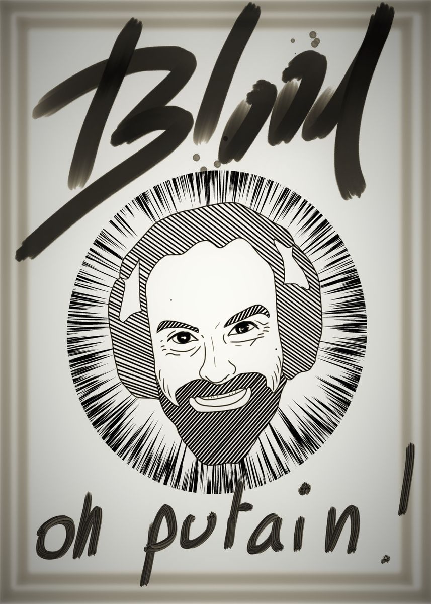 'BloodTV' Poster, picture, metal print, paint by Deschamps Emeline ...