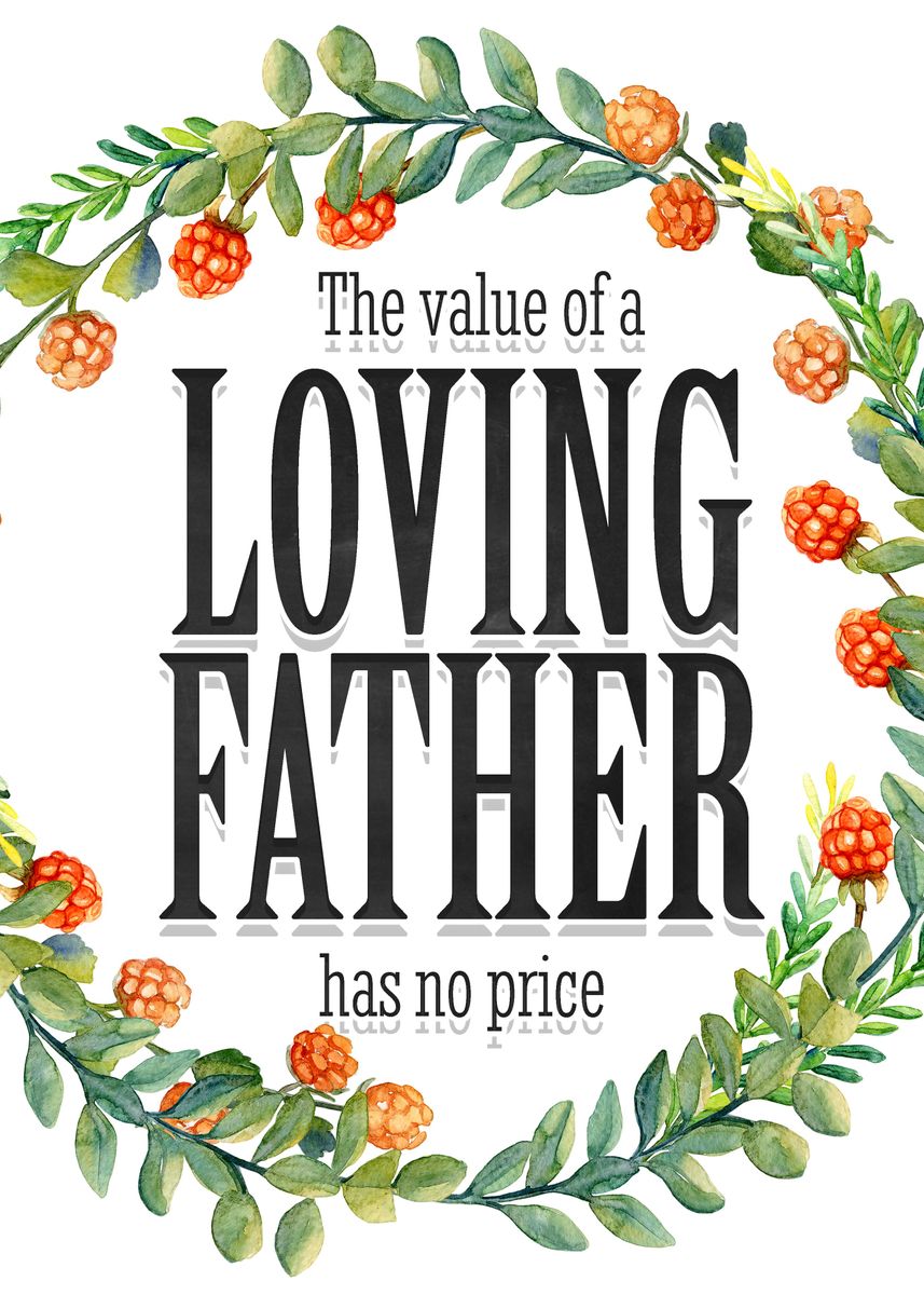 'Loving Father' Poster, picture, metal print, paint by Juliana RW ...