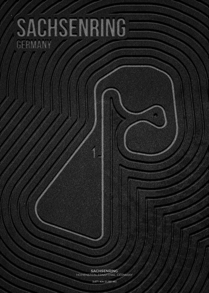 'GP Germany Sachsenring' Poster, picture, metal print, paint by MauriTz ...