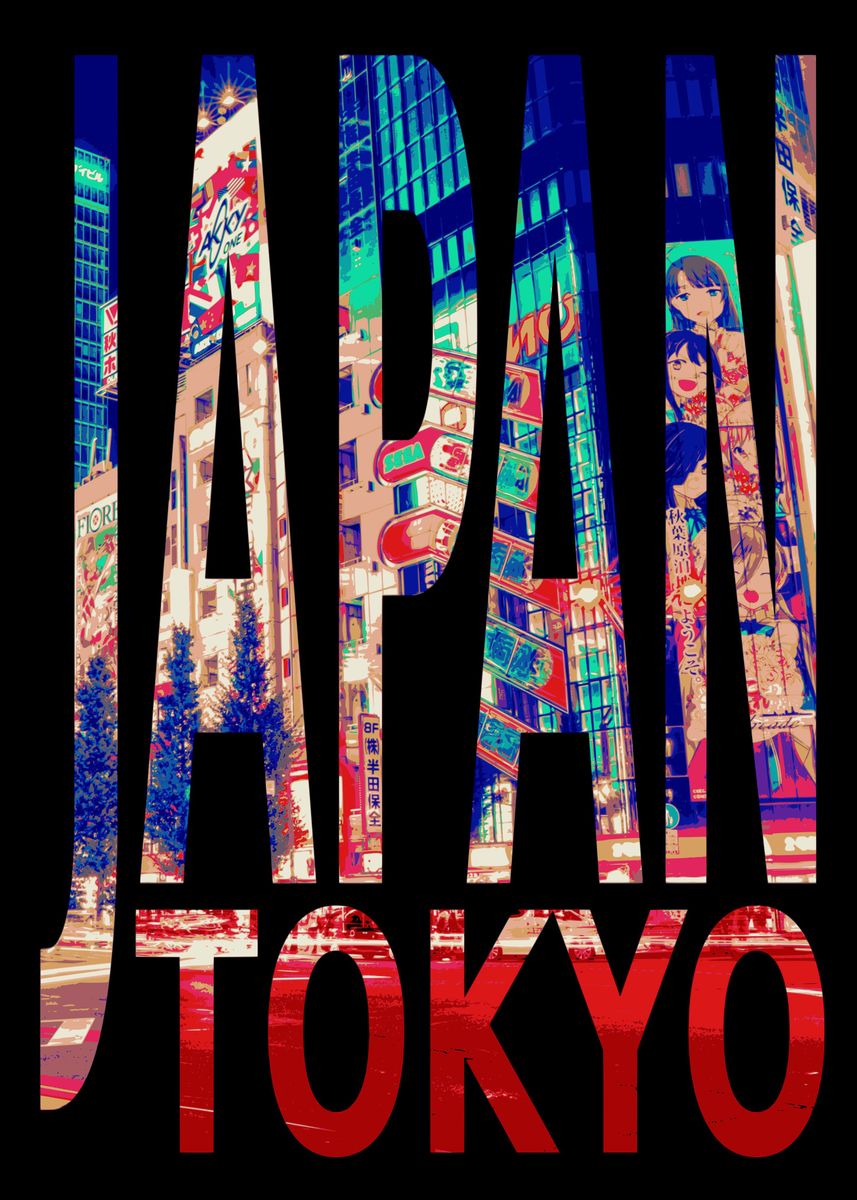 'Japan Tokyo Neo Art 1' Poster, picture, metal print, paint by ...