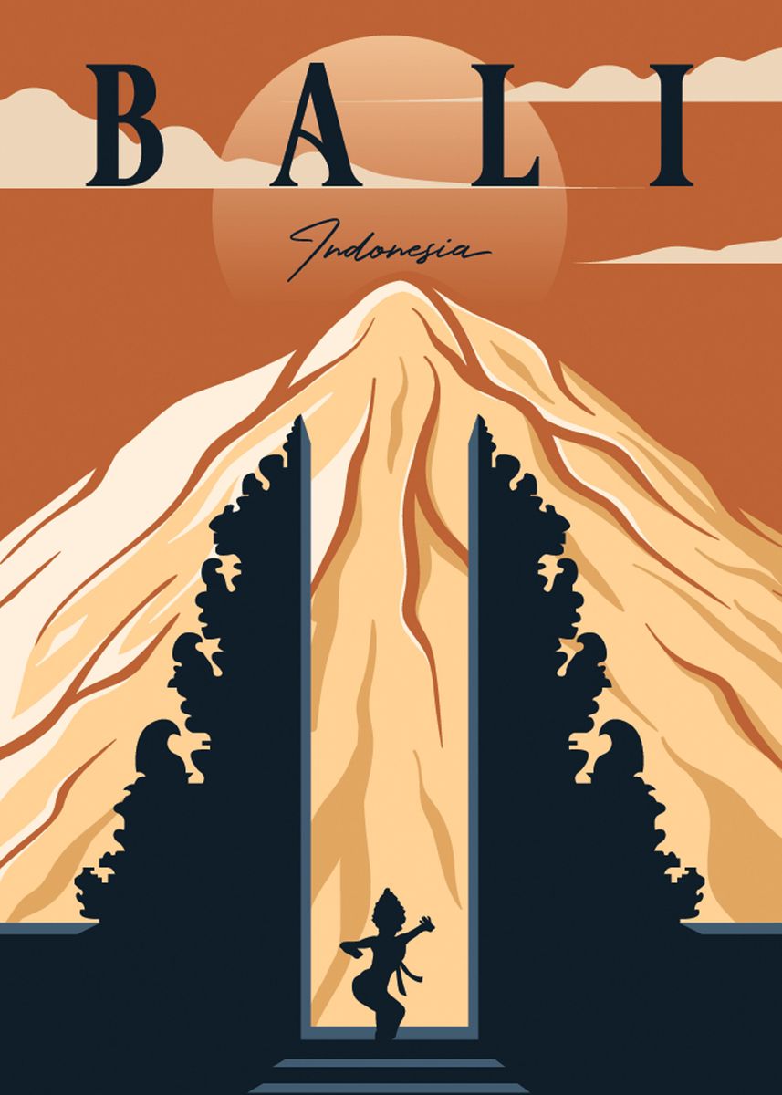 'Bali Province Indonesian' Poster by Jowel Rana | Displate