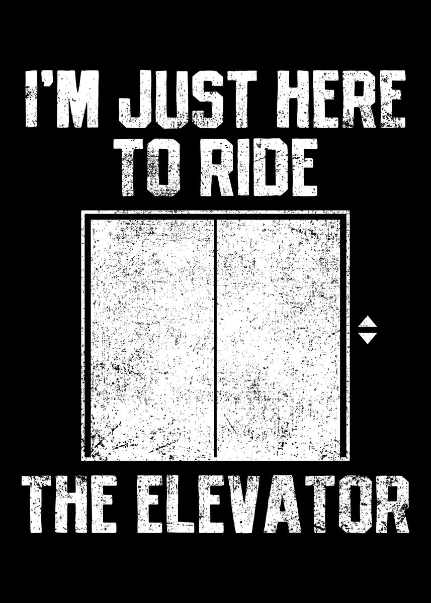 'Elevator Elevator Mechanic' Poster, picture, metal print, paint by ...