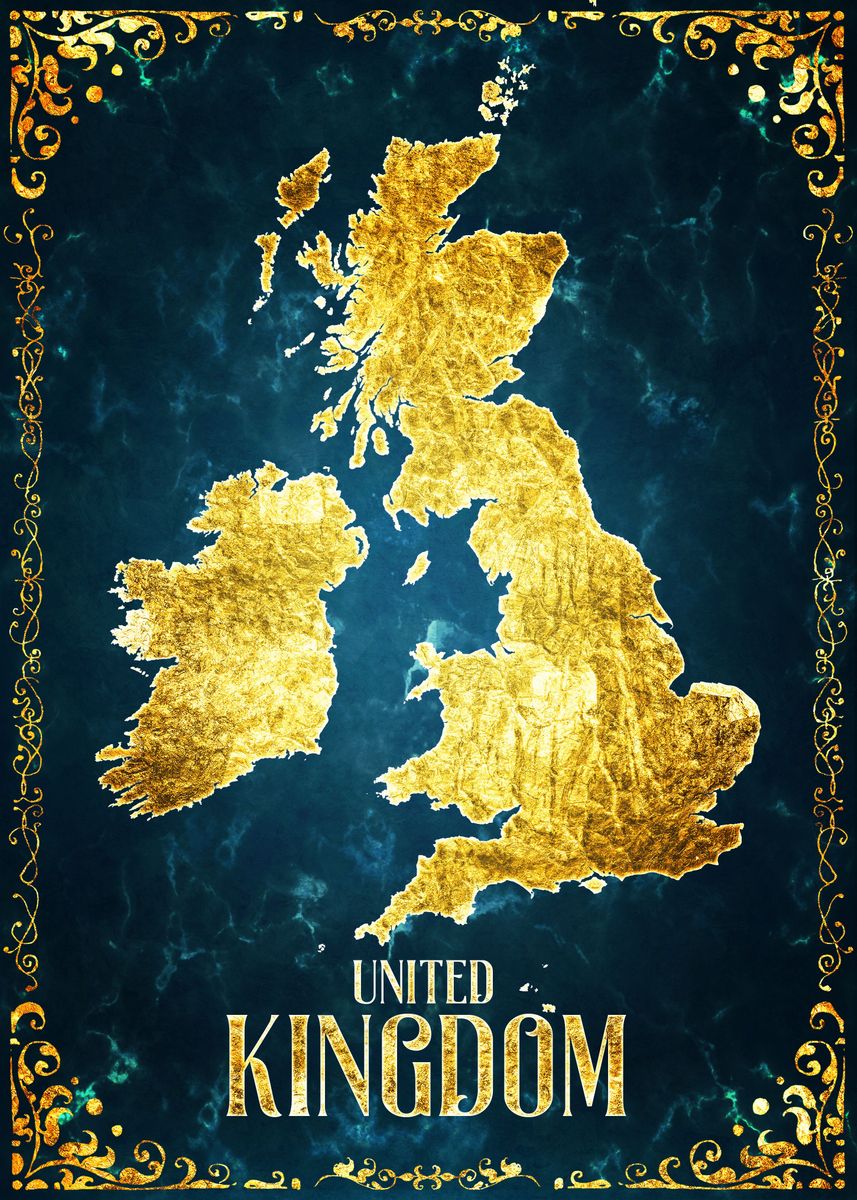'united kingdom' Poster by SplashDesign | Displate