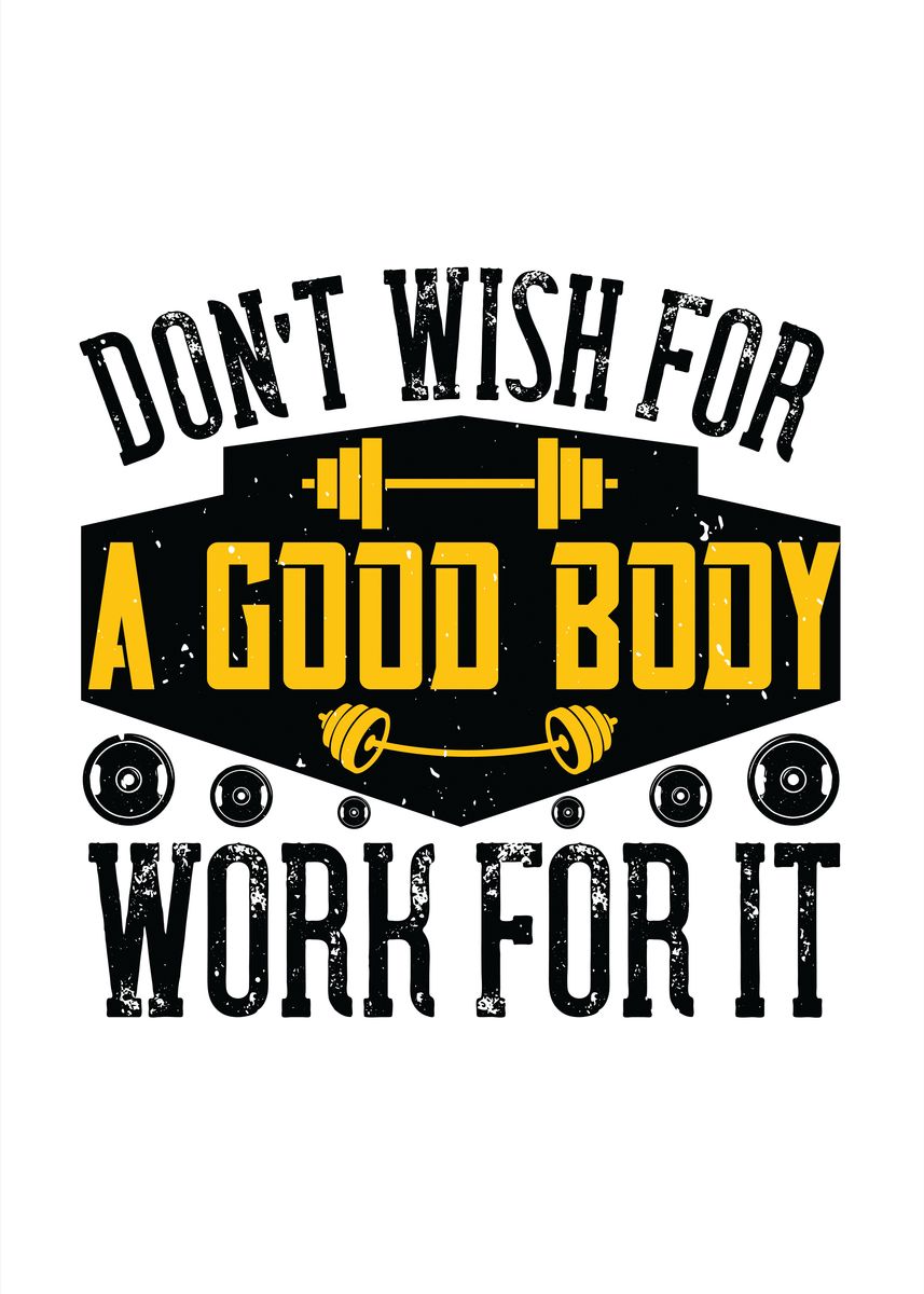 'Work For It' Poster, picture, metal print, paint by CHAN | Displate