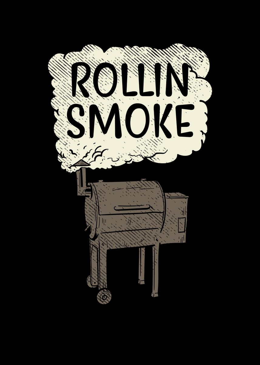 'Rollin Smoke' Poster, picture, metal print, paint by Uwe Seibert ...