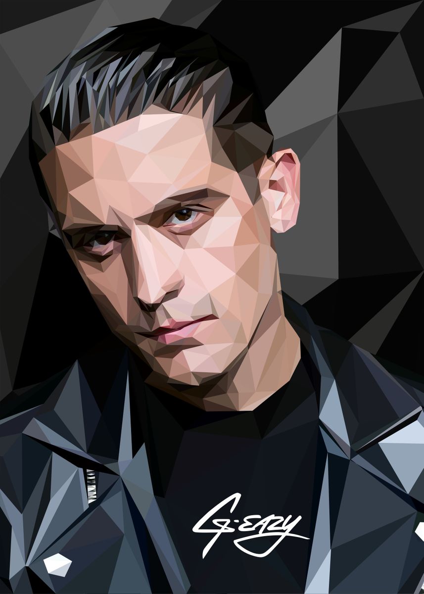 'G EAZY' Poster, picture, metal print, paint by Lowpoly Posters | Displate