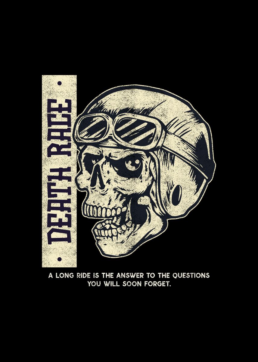 'Death Ride' Poster, picture, metal print, paint by thetshirtshop2020 ...
