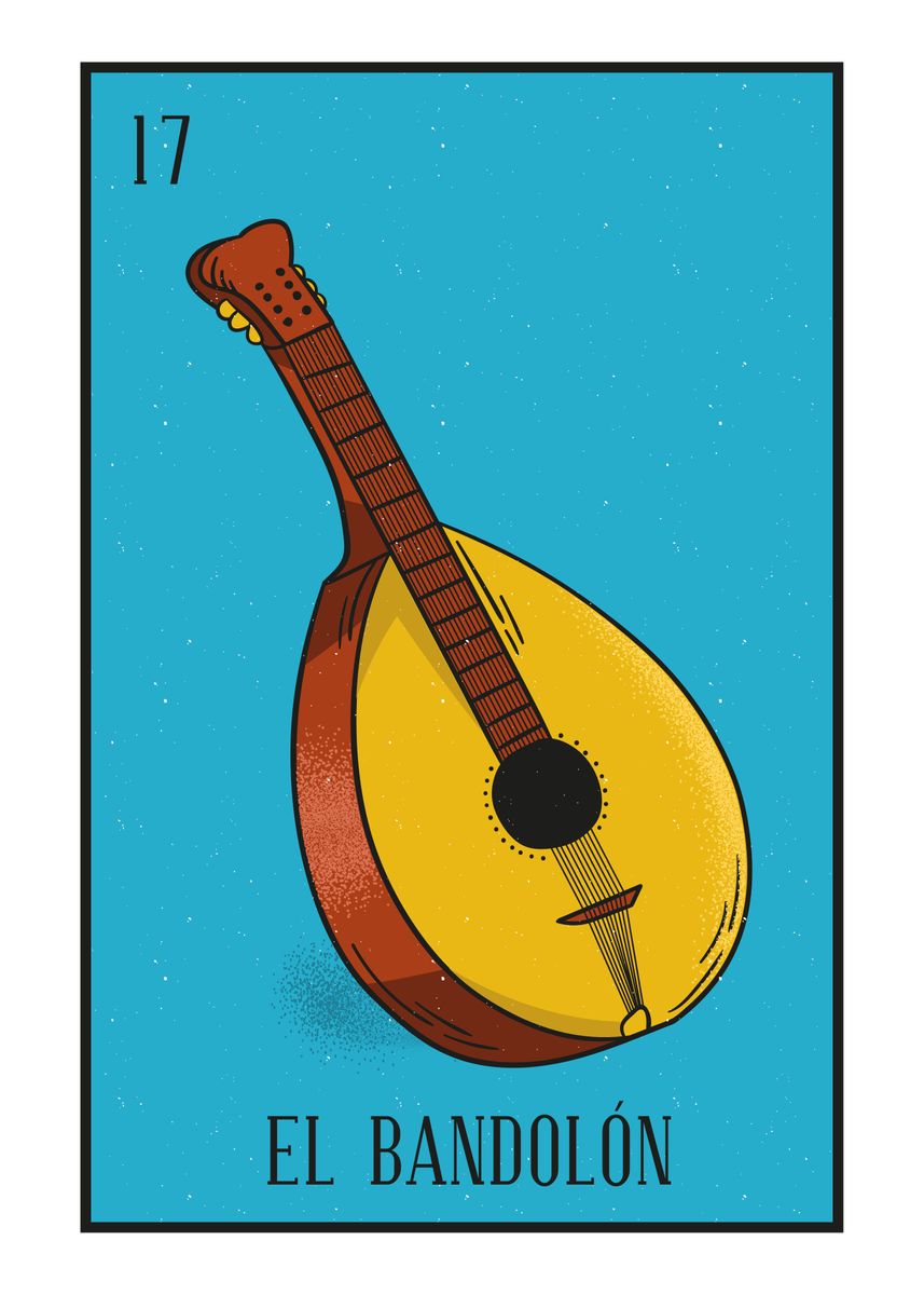 'Bandolon MEXICAN LOTTERY' Poster, picture, metal print, paint by ...