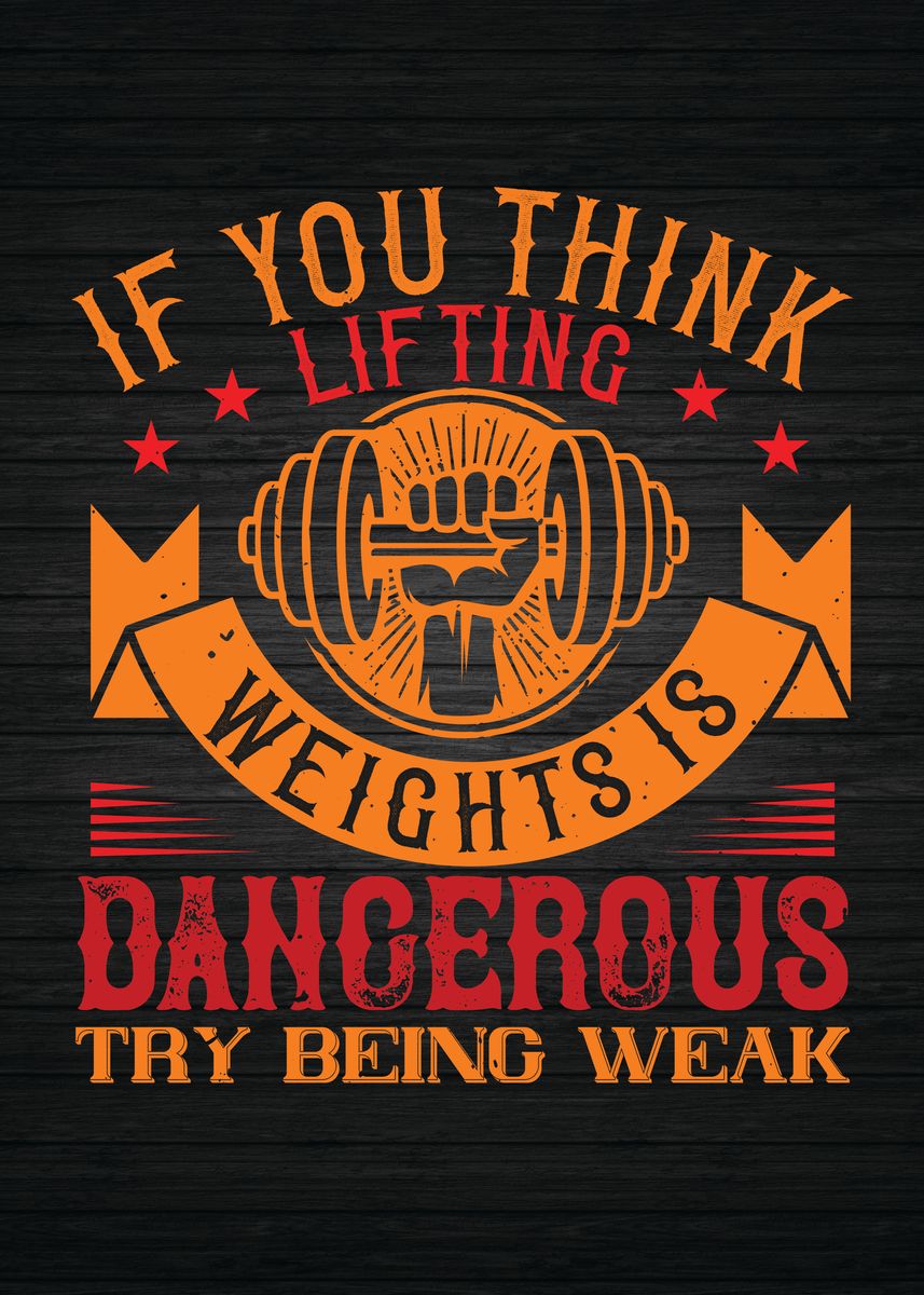 'Being Weak Is Dangerous' Poster by CHAN | Displate