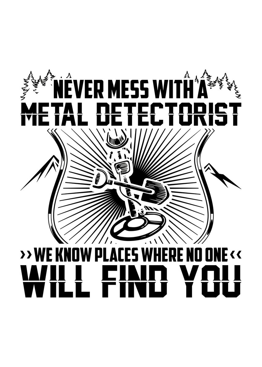 'Metal Detector Hobby Gift' Poster by TW Design | Displate