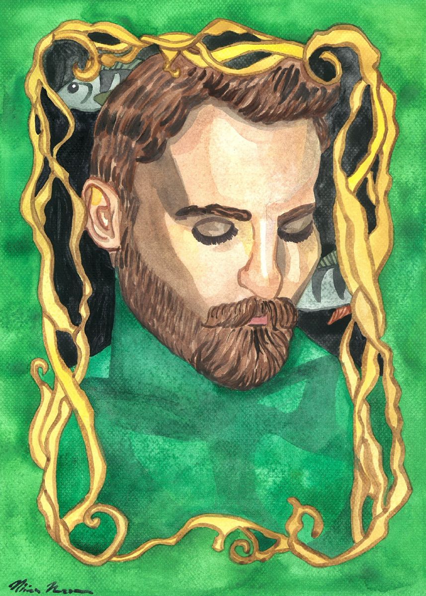 'Ahti The Sea God ' Poster, picture, metal print, paint by Fairychamber ...