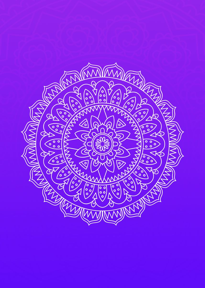 'Mandala' Poster, picture, metal print, paint by Design Droplet | Displate