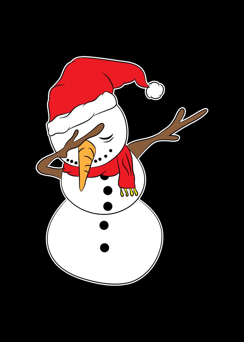 'Merry christmas dab' Poster, picture, metal print, paint by Norden ...