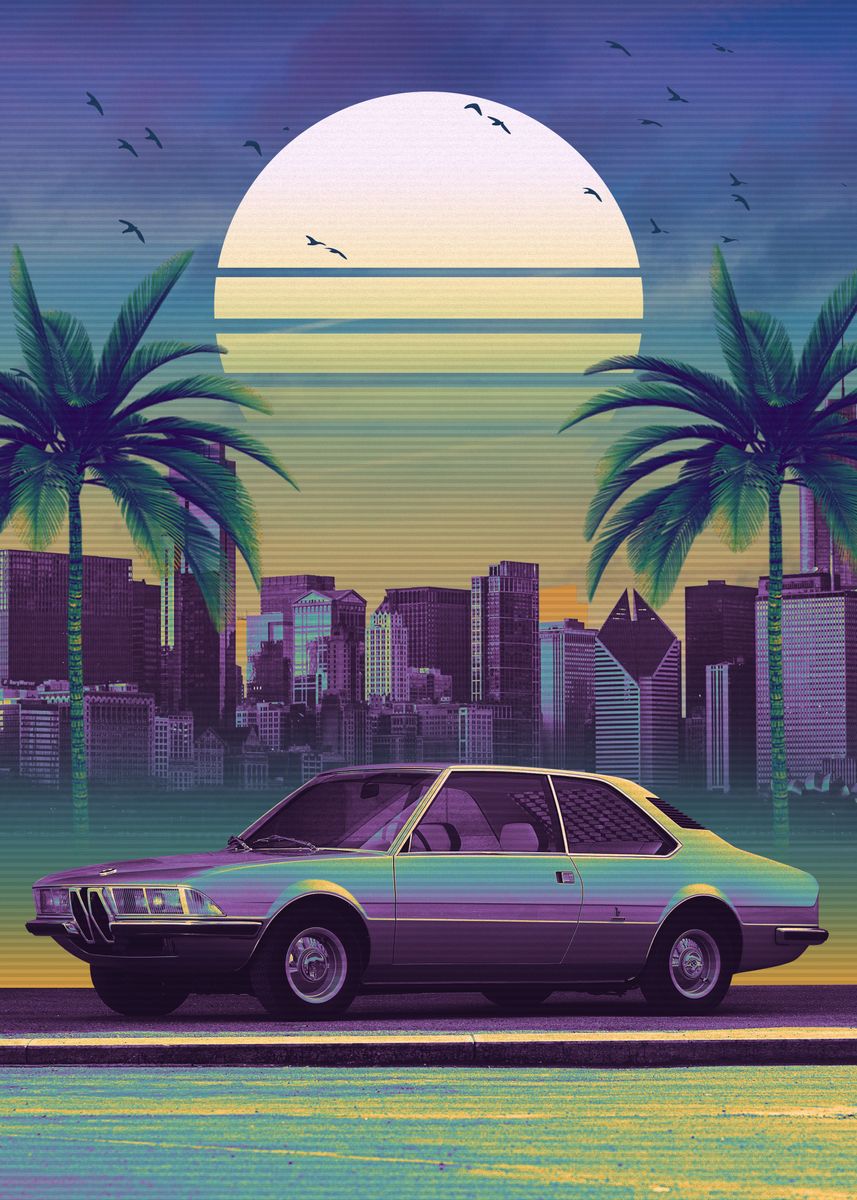 'Classic Car' Poster by Andi Permana | Displate