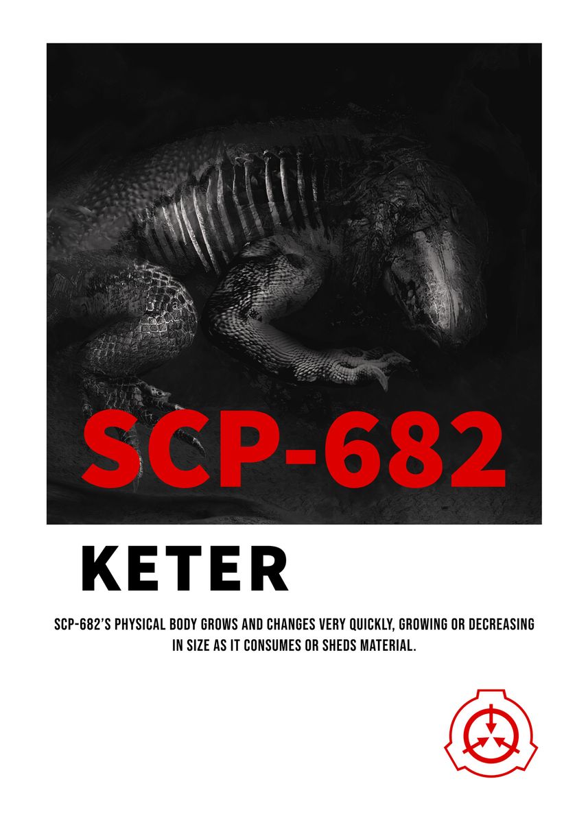 'SCP 682' Poster by Doctor Borovich | Displate