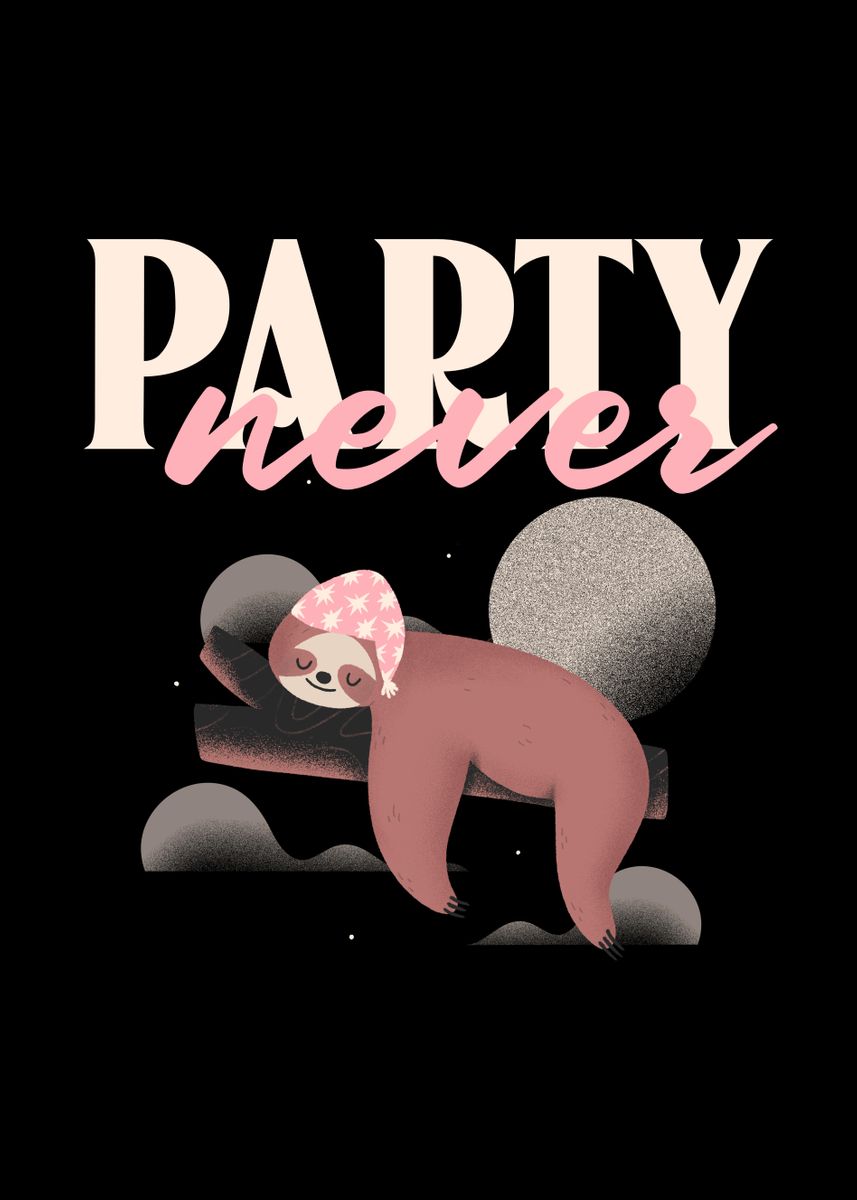 'Party' Poster, picture, metal print, paint by thetshirtshop2020 | Displate