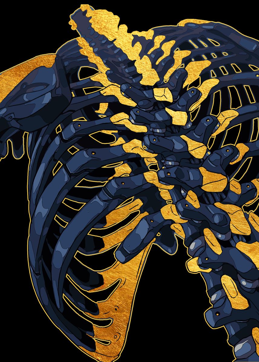 'Enhanced skeleton 3' Poster by Nhan Hoang | Displate