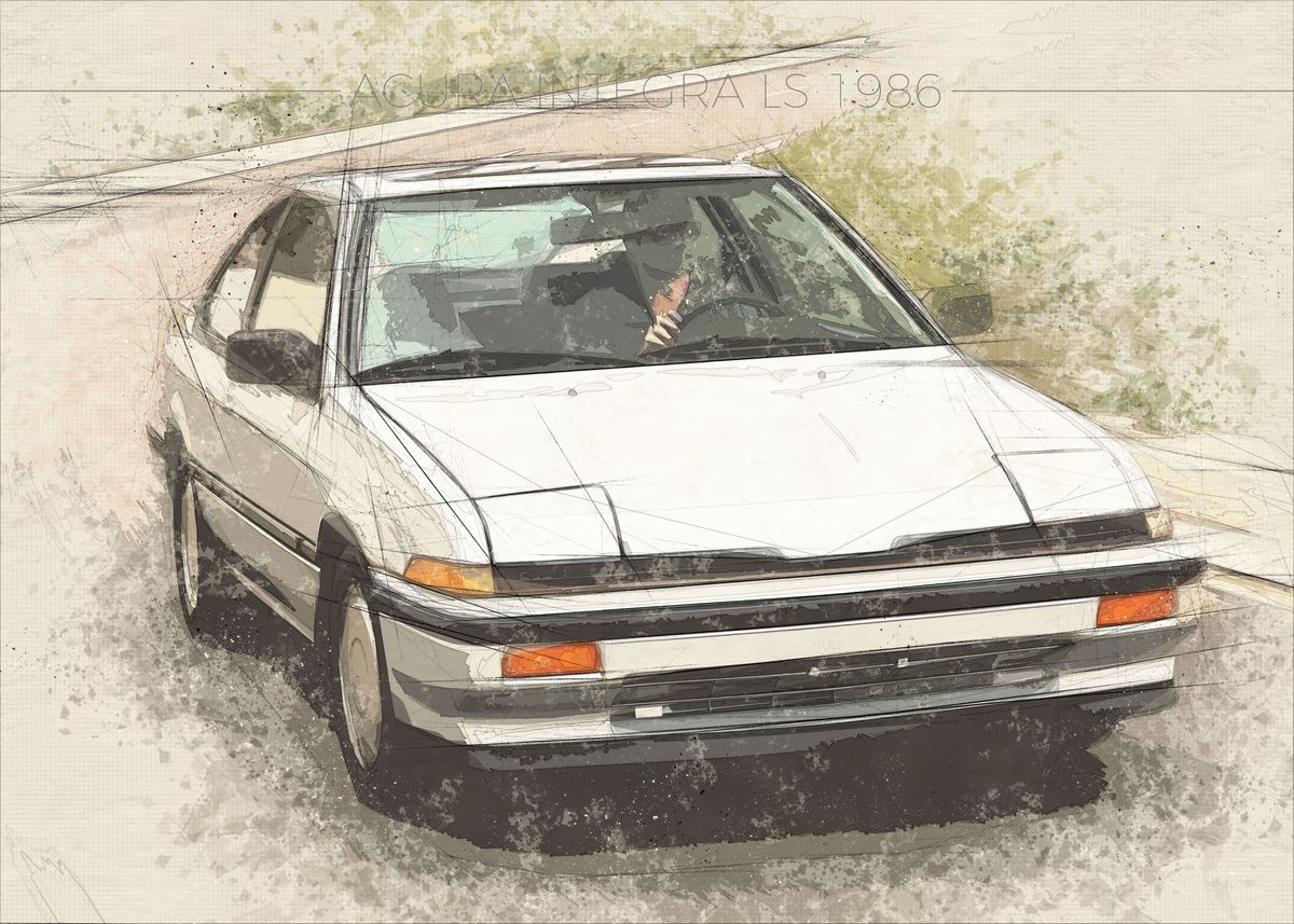 'Acura Integra LS 1986' Poster by Posteralize | Displate