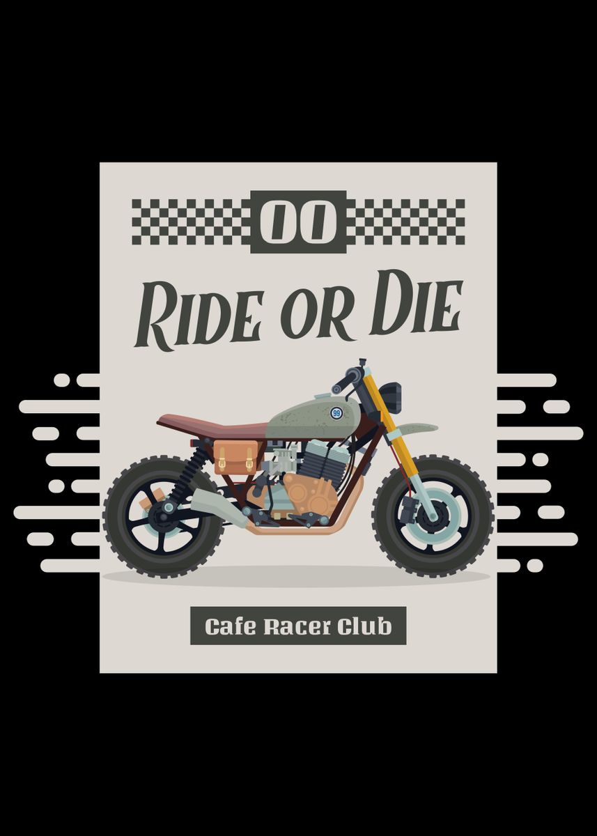 'Ride Or die' Poster, picture, metal print, paint by thetshirtshop2020 ...