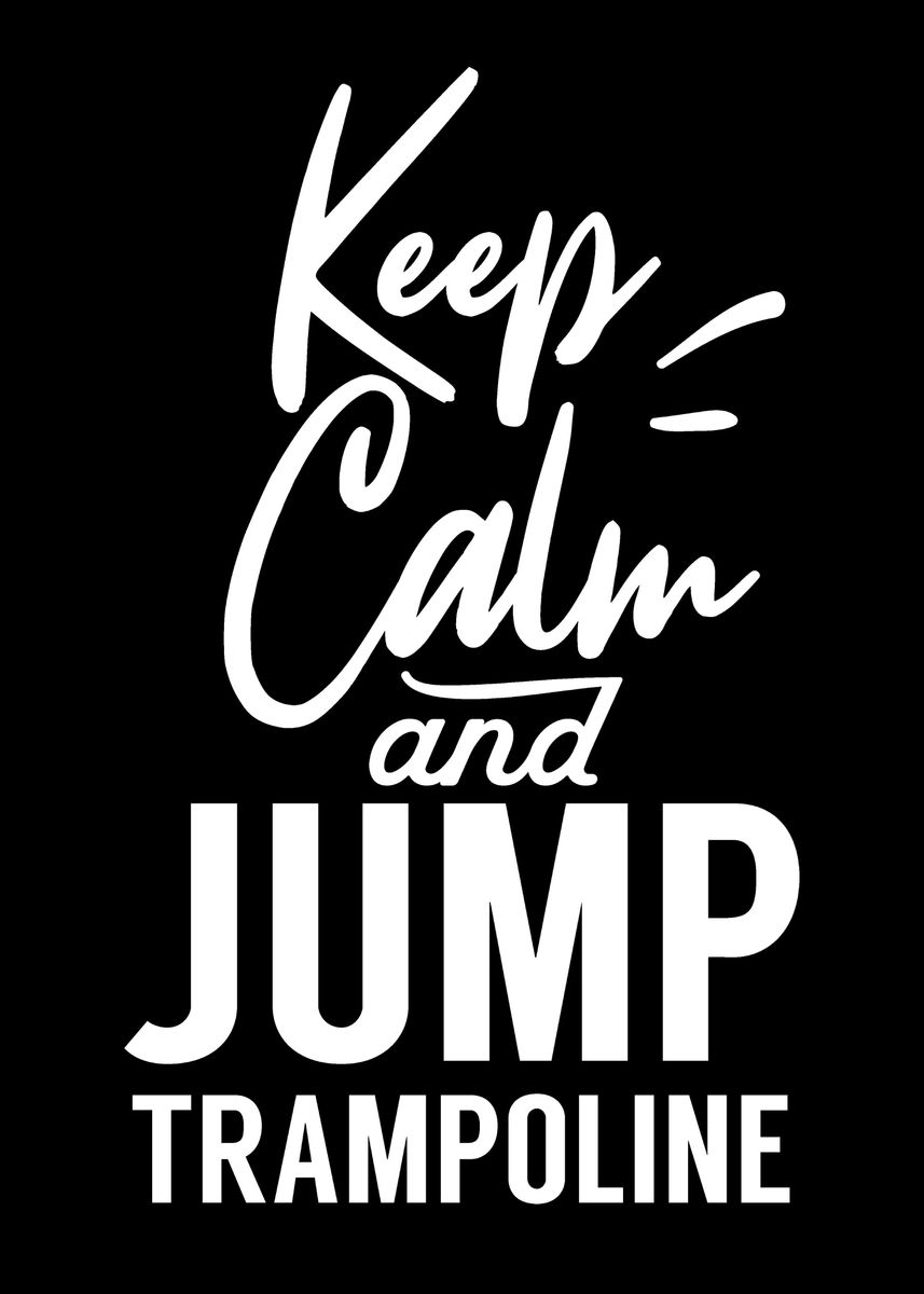 'Jump Trampoline' Poster, picture, metal print, paint by dr3designs ...