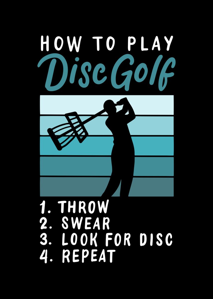 'Disc Golf' Poster, picture, metal print, paint by Shiva121 | Displate