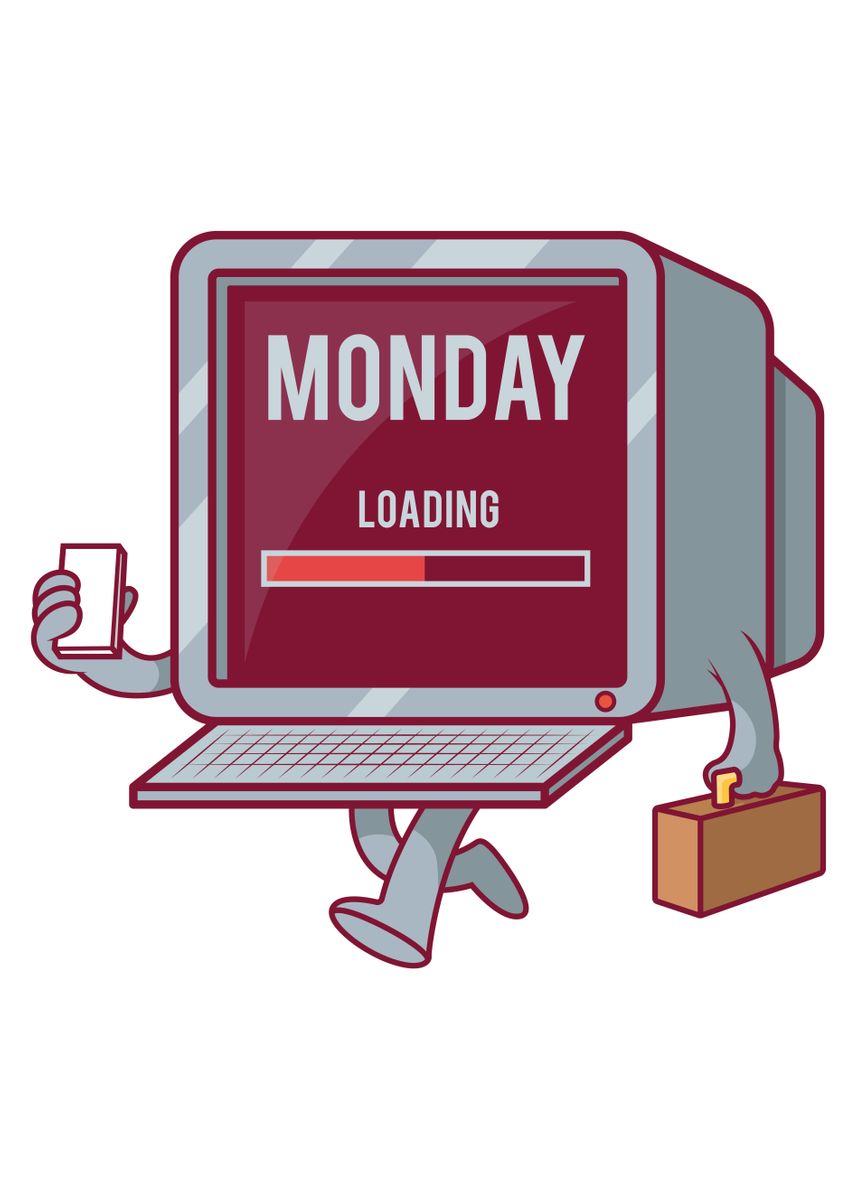 'Monday Loading' Poster by Sigit Nur Cahyo | Displate