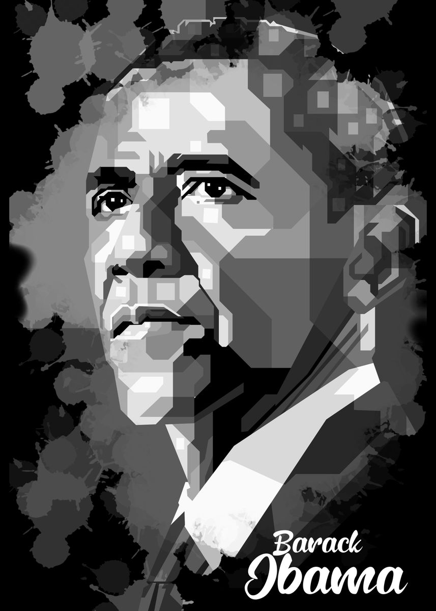 'Barack Obama' Poster, picture, metal print, paint by Fajar Sidik ...