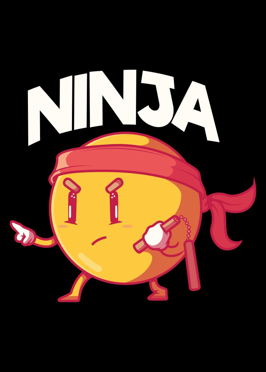 'Ninja Fight' Poster, picture, metal print, paint by starborn design ...