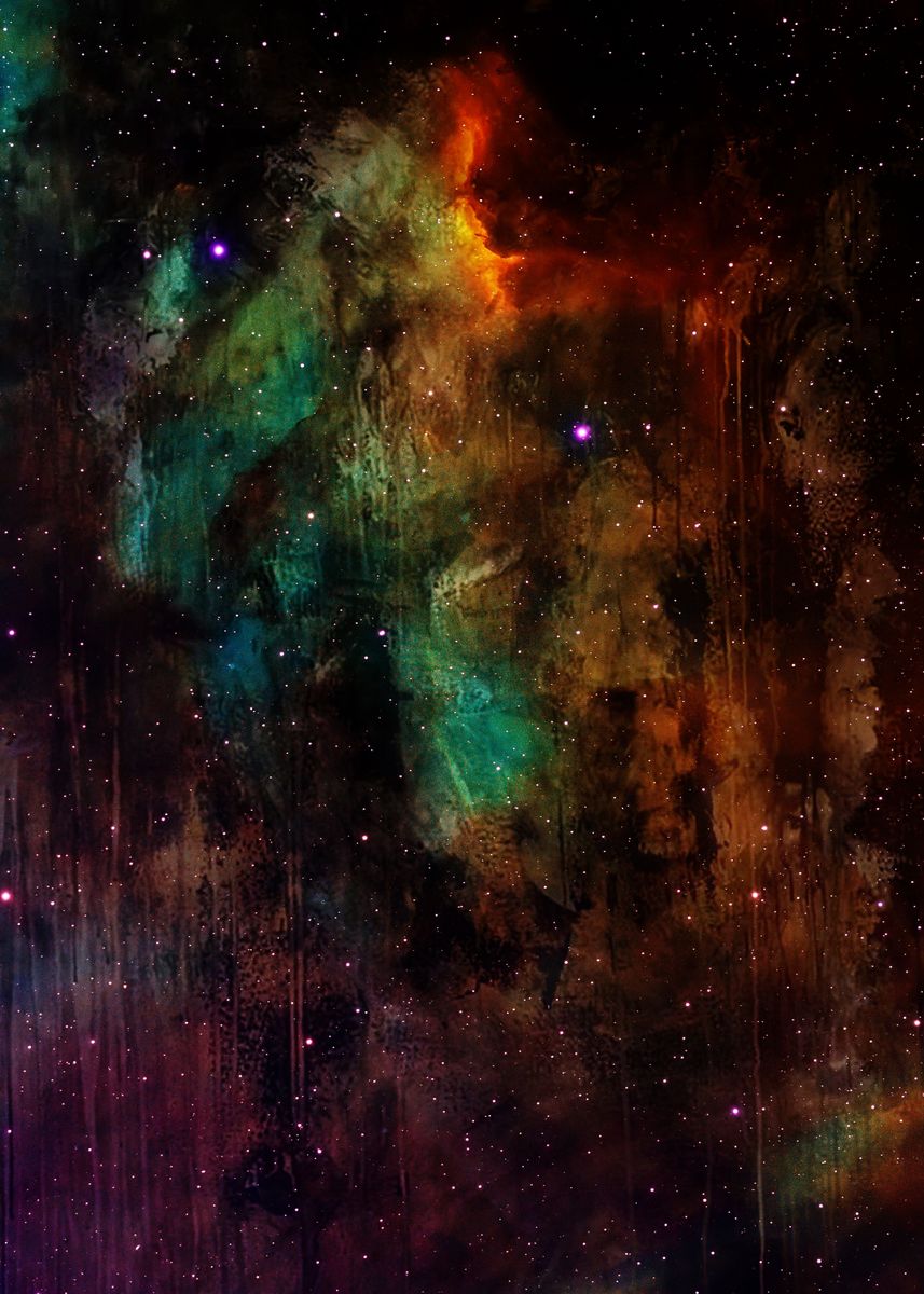 'Cosmic Smudge' Poster, picture, metal print, paint by Shroom Squirrel ...