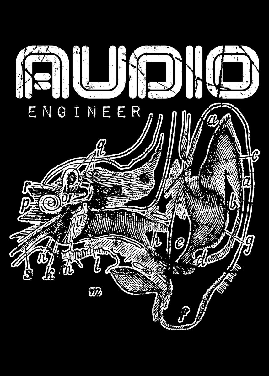 'Audio Engineer Music Fan' Poster, picture, metal print, paint by John ...