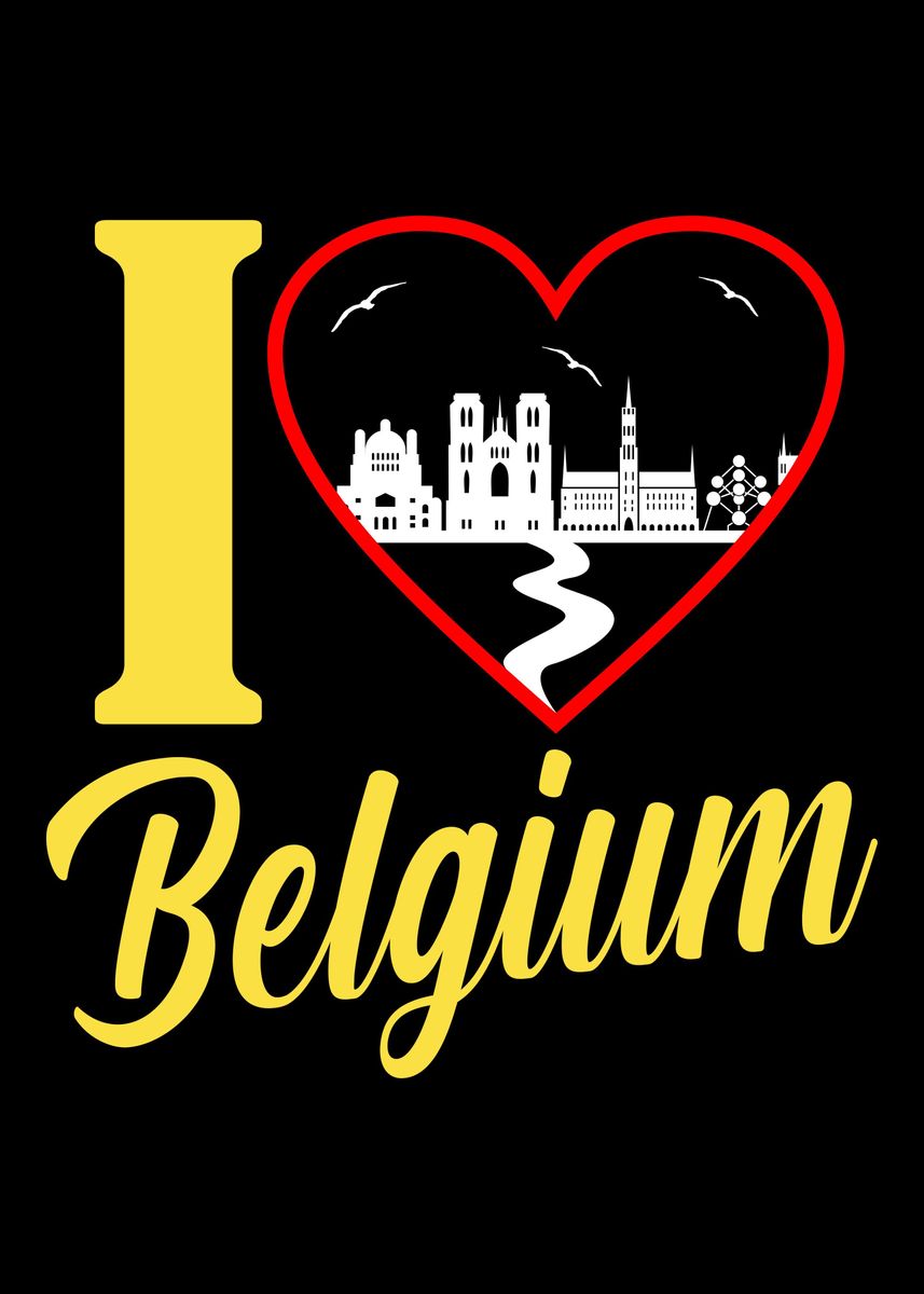 'Belgium' Poster by Hexor | Displate