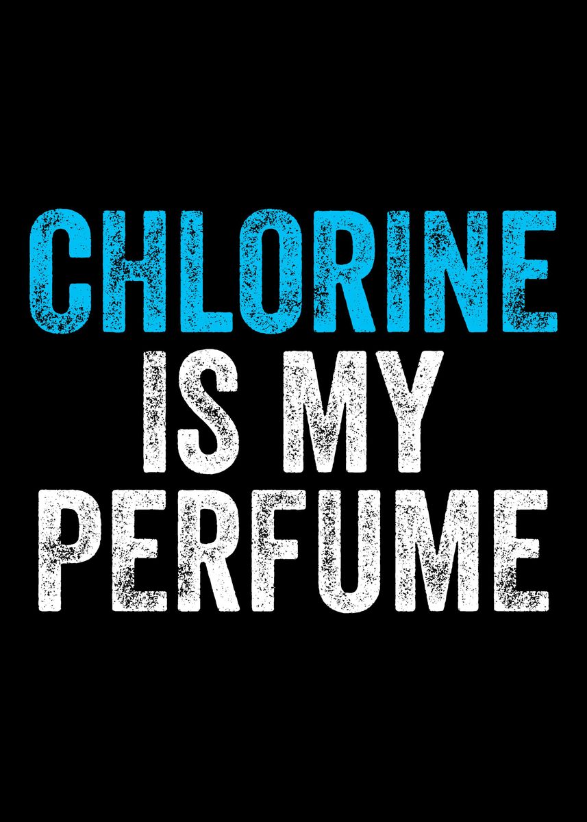 'Pool Maintance Chlorine Sw' Poster, picture, metal print, paint by ...