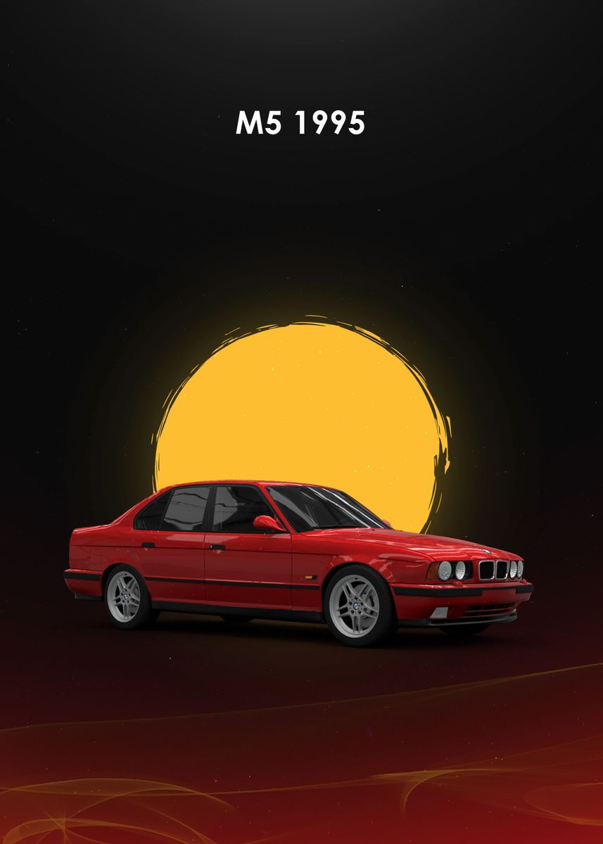 'BMW M5 1995' Poster, picture, metal print, paint by SAIDI ARTWORKS ...